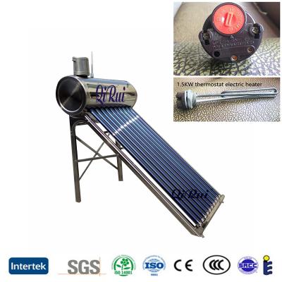 China Compact Non-Pressure Solar Water Heater 100L to 500L Stainless Steel Tank for sale