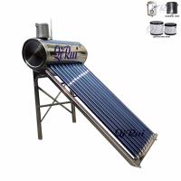 China Compact Non-Pressure Solar Water Heater 200L Stainless Steel Evacuated Tube Solar Geyser for sale