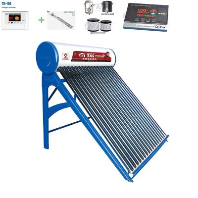 China Compact Non Pressure Solar Water Heater 50L to 500L Vacuum Tube System CE for sale