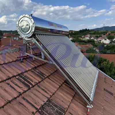 China Compact Non-Pressure Solar Water Heater 50L-500L Stainless Steel Tank for sale