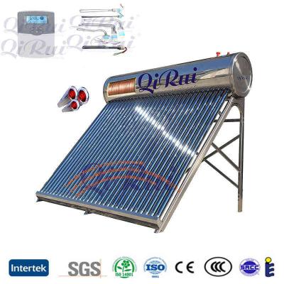 China Compact Pressurized Solar Water Heater 150L-500L Copper Coil High Pressure for sale