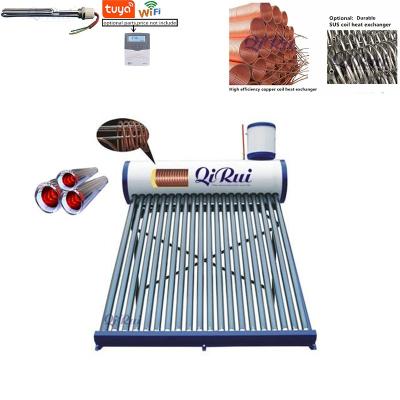China Pressurized Copper Coil Solar Water Heater 150L 200L 240L 300L Stainless Steel Tank for sale