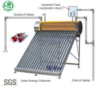 China All Stainless Steel Pressurized Solar Water Heater 150L 300L Copper Coil for sale