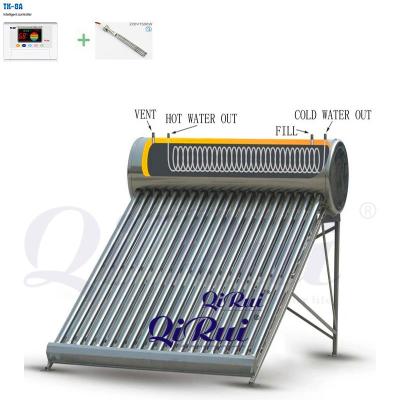 China Compact Pressurized Solar Water Heater 150L-500L Copper Coil High Pressure for sale