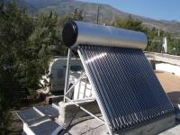 China Roof Mounted Heat Pipe Pressurized Solar Water Heating Boiler System 1.2Mpa CE for sale