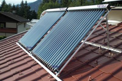 China Heat Pipe Vacuum Tube Solar Collector 58mm x 1800mm for Slope Roof for sale