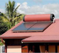China Compact Pressurized Solar Geyser 150L 200L 240L 300L Roof Mounted Flat Plate for sale