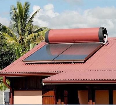 China Compact Pressurized Solar Geyser 150L 200L 240L 300L Roof Mounted Flat Plate for sale