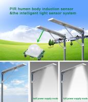 China 20W 30W 50W 60W Solar Street Light with 140lm/W CREE LED and 5 Year Warranty for sale
