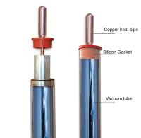 China 58x1800mm Heat Pipe Solar Vacuum Tube with 3.3 Borosilicate Glass and AL/N/AL Selective Coating for sale
