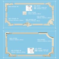China PU Polyurethane Crown Moulding Decorative Ceiling Cornice Skirting 240cm Length for sale