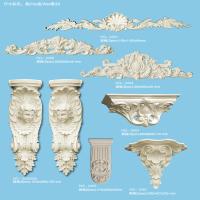 China PU Polyurethane Crown Moulding Decorative Ceiling Cornice Skirting 240cm Length B2 Fireproof for sale