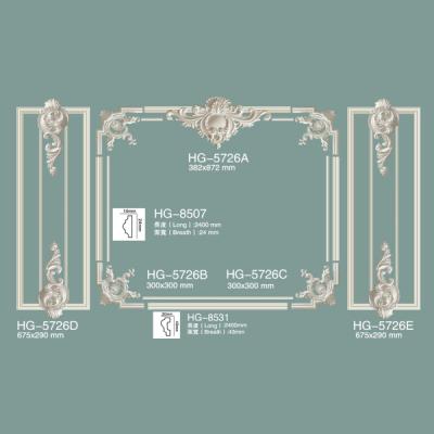 China PU Polyurethane Crown Moulding Skirting Ceiling Cornice Decorative Trim Fireproof B2 Grade for sale