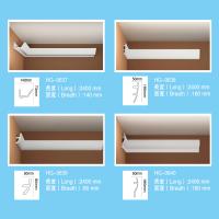 China PU Crown Moulding Polyurethane Ceiling Cornice Decorative Skirting Board B2 Fire Rated for sale