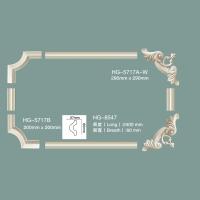 China PU Polyurethane Crown Moulding Decorative Ceiling Cornice Skirting for Interior Decoration 80mm for sale