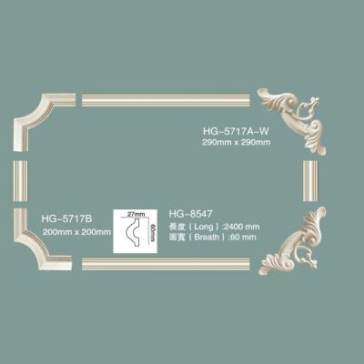 China PU Polyurethane Crown Moulding Decorative Ceiling Cornice Skirting for Interior Decoration 80mm for sale
