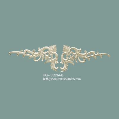 China PU Crown Moulding Decorative Ceiling Cornice Skirting Polyurethane Trim 2m Length for sale