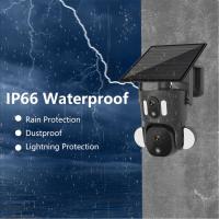 China 8MP Dual Lens Solar Powered Wireless 4G WiFi Security PTZ CCTV Camera with Solar Panel for sale