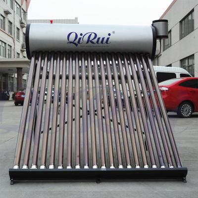 China Non-Pressurized Vacuum Tube Solar Water Heater 100L 200L 300L CE Certified for sale
