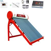 China Nonpressure Galvanized Steel Vacuum Tube Solar Water Heater 50L to 500L CE for sale