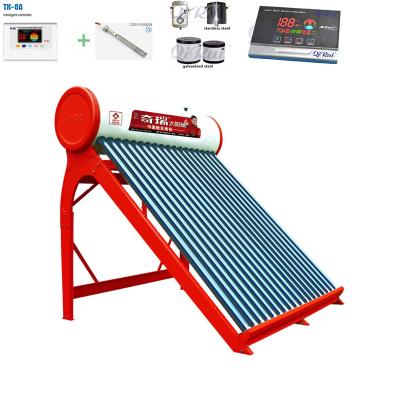 China Nonpressure Galvanized Steel Vacuum Tube Solar Water Heater 50L to 500L CE for sale