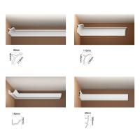 China High Density Polyurethane LED Light Cove Molding Indirect Lighting Crown Moulding for sale