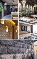 China PU Faux Stone Wall Panel 1200x600mm Decorative Polyurethane Stone Cladding 30mm 50mm 60mm for sale