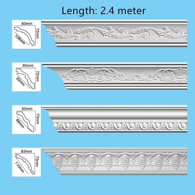 China Wholesale Polyurethane Crown Molding Home Decoration PU Cornice Molding for sale