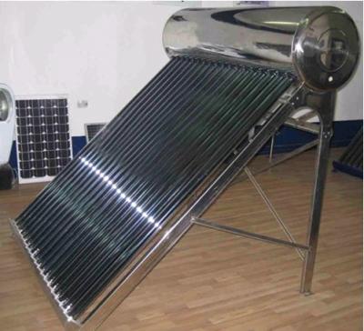 China Compact Non-Pressure Solar Water Heater 300L 400L Stainless Steel Vacuum Tube Geyser for sale