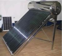 China Compact Non-Pressure Solar Water Heater 300L 400L Stainless Steel Vacuum Tube Geyser for sale