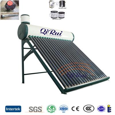 China Non-Pressurized Vacuum Tube Solar Water Heater 50L to 500L with CE Certificate for sale