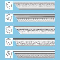 China Polyurethane Home Decor Ceiling Crown Mold Decorative PU Cornice Moulding for sale