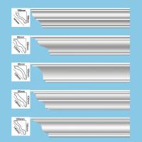 China Polyurethane Ceiling Crown Moulding Decorative PU Cornice 2400mm Length Fireproof B2 for sale