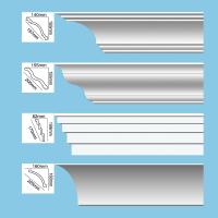 China Polyurethane Ceiling Crown Moulding Decorative PU Cornice 2400mm Length Fireproof B2 for sale