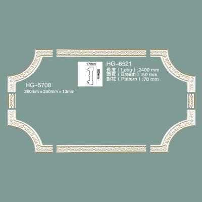 China Polyurethane Ceiling Cornice Mould Decorative PU Crown Moulding Fireproof B2 Grade for sale