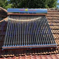 China Non-Pressurized Evacuated Tube Solar Water Heater 200L Stainless Steel Tank for sale