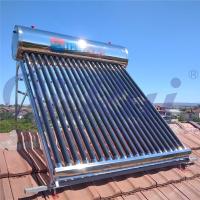 China Non-Pressurized Evacuated Tube Solar Water Heater 200L Stainless Steel Tank for sale