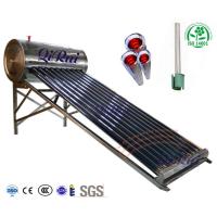 China Non-Pressure Stainless Steel Solar Water Heater 200L 300L 500L Vacuum Tube for sale