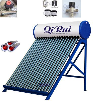 China Non Pressure Vacuum Tube Solar Water Heater 50L to 500L CE ISO Certified for sale