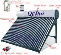 China Non-Pressurized Vacuum Tube Solar Water Heater 100L to 500L CE Certified for sale