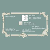 China Factory Price PU Crown Moulding Decorative Skirting Polyurethane Ceiling Molding 80mm for sale