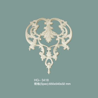 China PU Polyurethane Ceiling Cornice Mold Decorative Crown Moulding Lightweight Fireproof B2 for sale