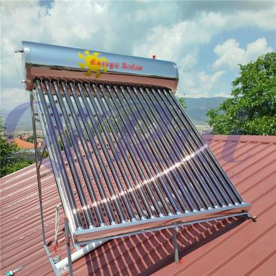 China Non-Pressure Evacuated Tube Solar Water Heater 200L 300L Stainless Steel for sale