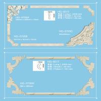 China PU Polyurethane Crown Moulding Skirting Ceiling Decoration Trim 2m Length Fireproof for sale