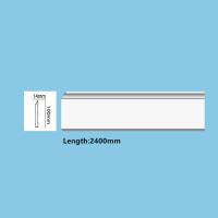 China PU Crown Moulding Decorative Ceiling Cornice Skirting Polyurethane 240cm Length for sale