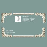 China PU Crown Moulding Decorative Ceiling Cornice Skirting Polyurethane 2m Length B2 Fireproof for sale