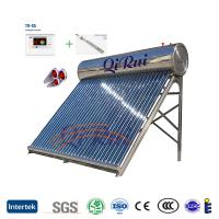 China Compact Non-Pressure Solar Water Heater 100L to 500L Stainless Steel Tank with Vacuum Tubes for sale
