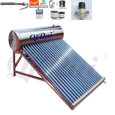 China Non Pressure Solar Water Heater 200L Stainless Steel Vacuum Tube Solar Geyser for Home for sale