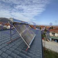 China Non-Pressure Solar Water Heater 200L Stainless Steel Vacuum Tube Solar Geyser with CE Keymark for sale