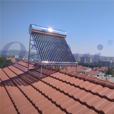 China Non-Pressure Solar Water Heater 200L 300L Stainless Steel Vacuum Tube Solar Geyser for Home for sale